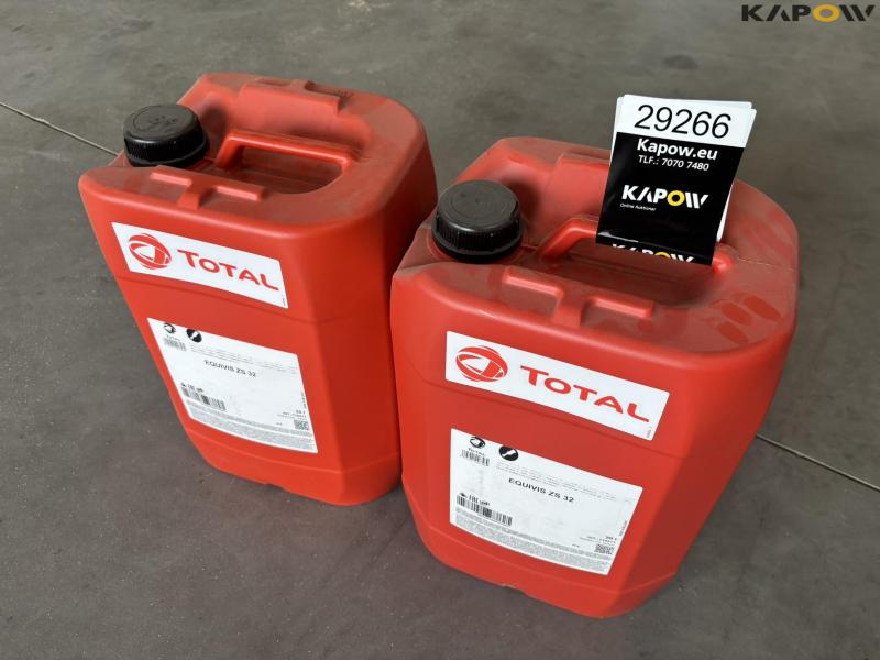 Total Equivis ZS 32 hydraulikolie 2x20 liter - Kapow Online Auctions